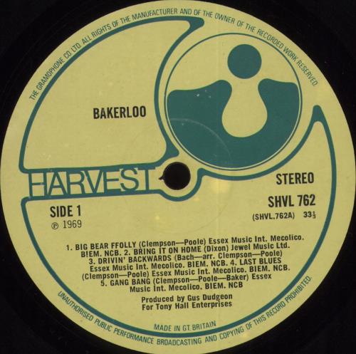 Bakerloo Bakerloo - 1st - EX UK vinyl LP album (LP record) (706887)