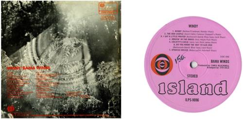 Bama Winds Windy UK vinyl LP album (LP record) (438640)