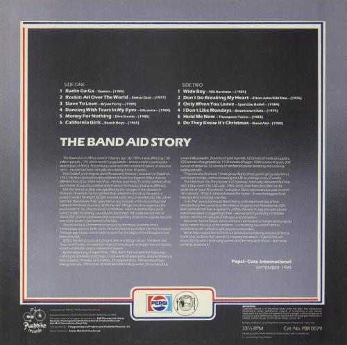 Band Aid Pepsi Band Aid Hits UK vinyl LP album (LP record) (60390)