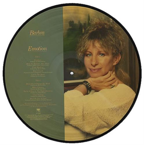Barbra Streisand Emotion US picture disc LP (vinyl picture disc album ...