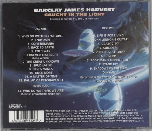 Barclay James Harvest Caught In The Light: Deluxe Edition UK 2 CD album ...