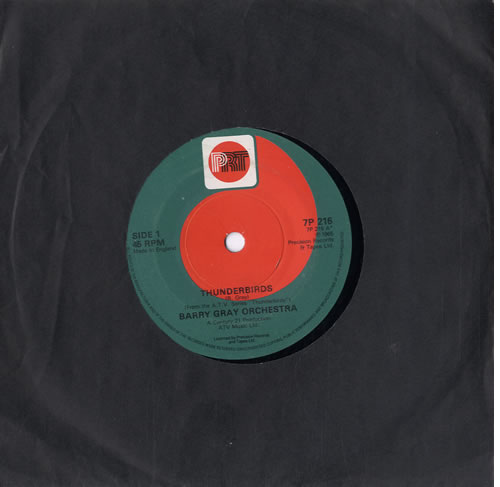 Barry Gray Thunderbirds UK 7" vinyl single (7 inch record / 45) (380964)