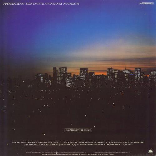 Barry Manilow Even Now Dutch vinyl LP album (LP record) (800198)