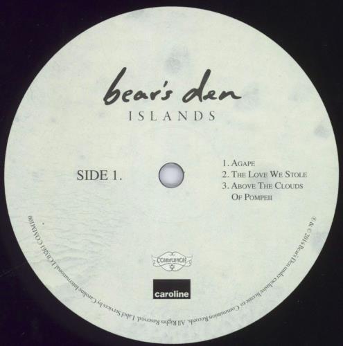 Bear's Den Islands UK 10" vinyl single (10 inch record) (829664)