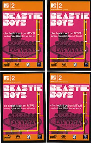 Beastie Boys Ch-Check It Out On MTV2 US Promo memorabilia (300025 ...