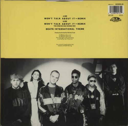 Beats International Won't Talk About It UK 12" vinyl single (12 inch ...