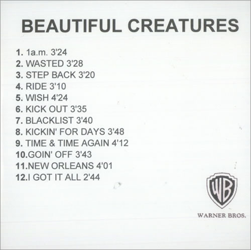 Beautiful Creatures Beautiful Creatures UK Promo CD-R acetate (517432)
