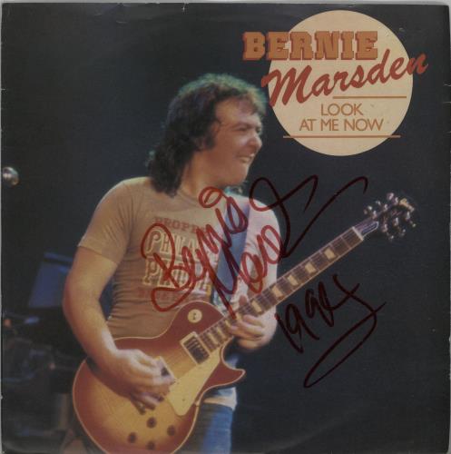 Bernie Marsden Look At Me Now - Autographed UK 7" vinyl single (7 inch ...