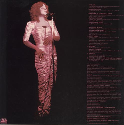 Bette Midler Bette Midler Australian vinyl LP album (LP record) (725383)