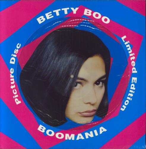 Betty Boo Boomania UK picture disc LP (vinyl picture disc album) (7330)