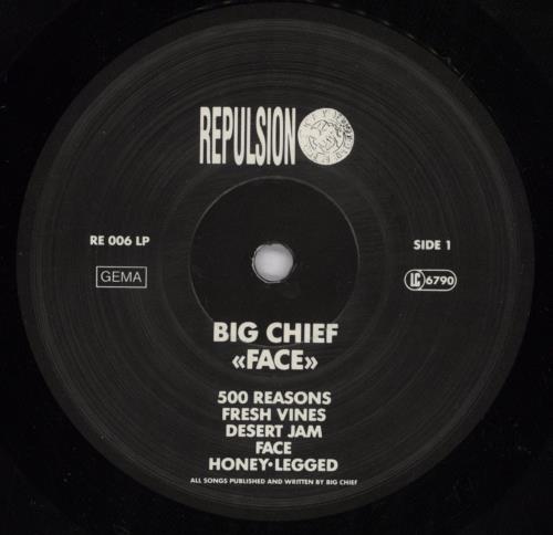 Big Chief Face US vinyl LP album (LP record) (829272)
