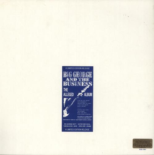 Big George And The Business The Alleged Album - Fully Autographed UK ...