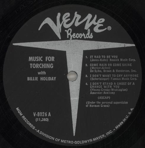 Billie Holiday Music For Torching - 2nd US vinyl LP album (LP record ...