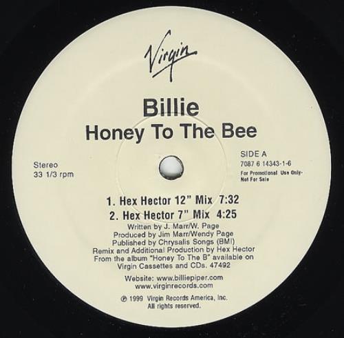 Billie Piper Honey To The Bee US Promo 12" vinyl single (12 inch record / Maxi-single) (150403)