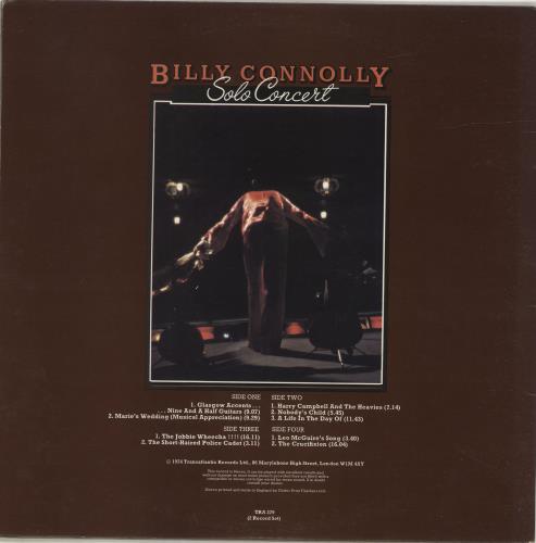 Billy Connolly Solo Concert UK 2-LP vinyl record set (Double LP Album ...