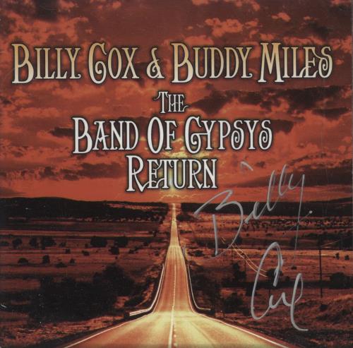 Billy Cox The Band Of Gypsys Return - Autographed US 2-disc CD/DVD set ...