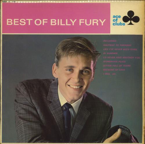 Billy Fury Best Of UK vinyl LP album (LP record) (772518)