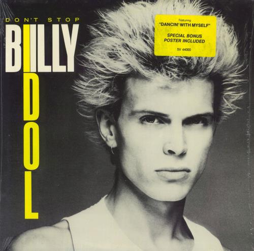 Billy Idol Don't Stop EP - Hype Sticker + Poster US 12" vinyl single (12 inch record / Maxi ...