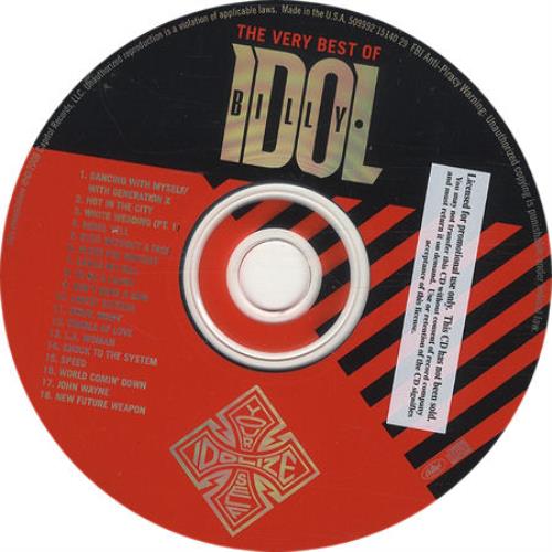 Billy Idol Idolize Yourself: The Very Best Of US Promo 2-disc CD/DVD ...
