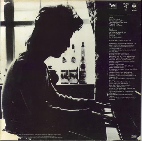 Billy Joel Cold Spring Harbor Dutch vinyl LP album (LP record) (800886)