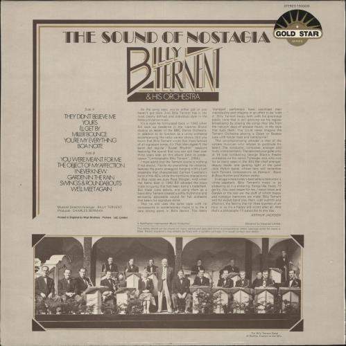Billy Ternent The Sound Of Nostalgia UK vinyl LP album (LP record) (647464)