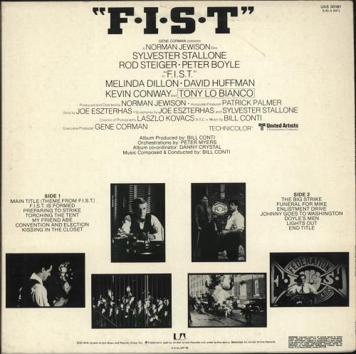 Bill Conti F.I.S.T. UK vinyl LP album (LP record) (692907)