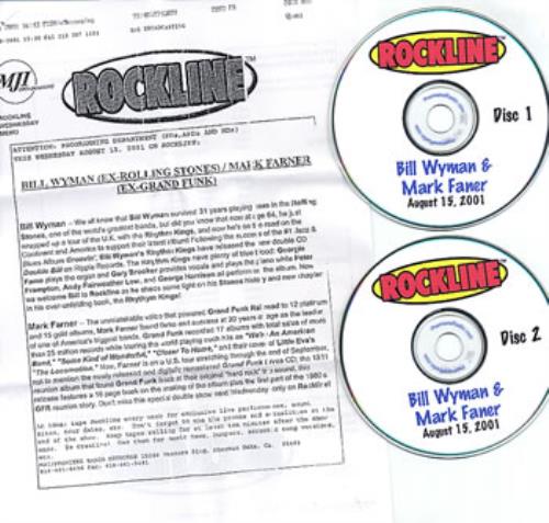 Bill Wyman Rockline US 2 CD album set (Double CD) (202257)