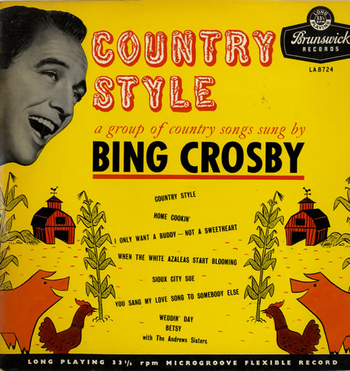 Bing Crosby Country Style UK 10" vinyl single (10 inch record) (551485)