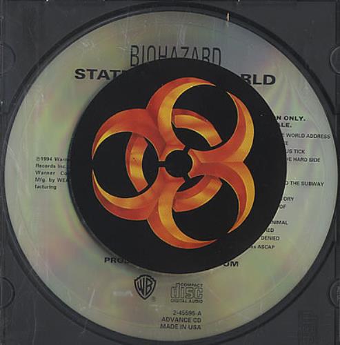 Biohazard State Of The World Address US Promo CD album (CDLP) (31532)
