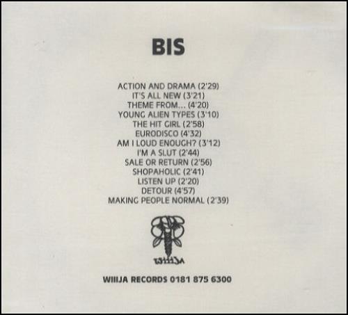 Bis Bis - 13 Tracks UK Promo CD-R acetate (270132)