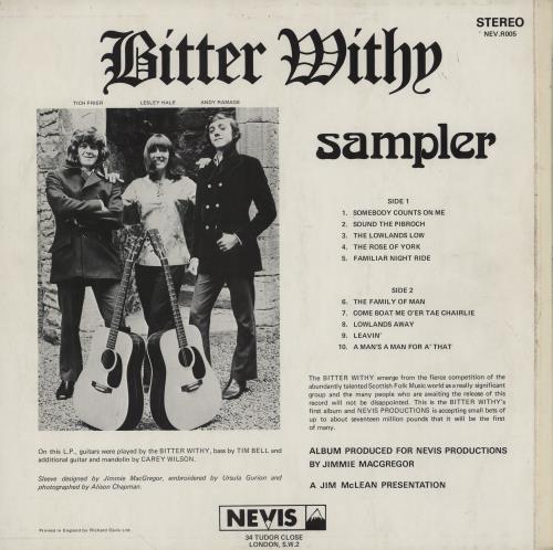 Bitter Withy Bitter Withy Smpler UK vinyl LP album (LP record) (754627)