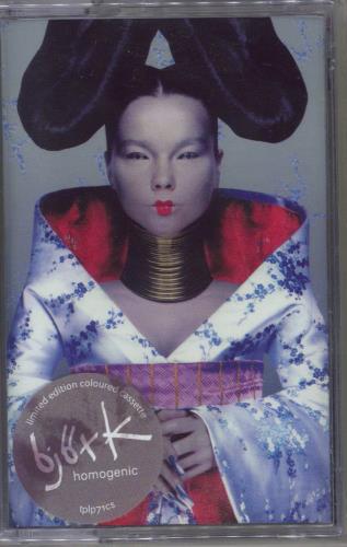 Björk Homogenic - Silver - Sealed UK cassette album (784037)