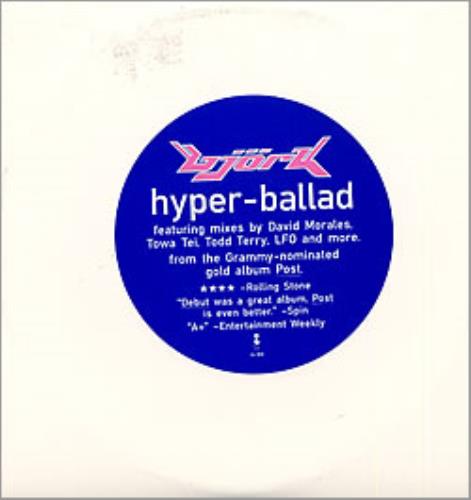 Björk Hyper-ballad US Promo 12" vinyl single (12 inch record / Maxi ...