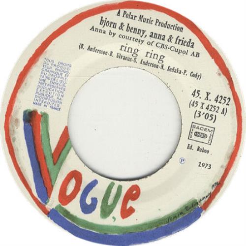 Bjorn & Benny Ring Ring French 7" vinyl single (7 inch record / 45) (146080)