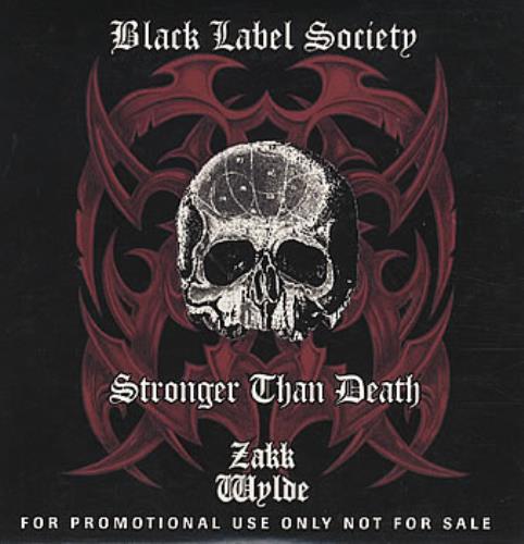 Black Label Society Stronger Than Death US Promo CD album (CDLP) (386411)