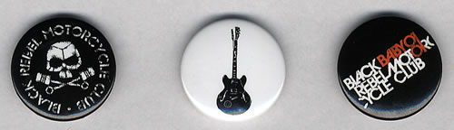 Black Rebel Motorcycle Club Baby 81 + Plectrum UK badge (406772) BADGE ...