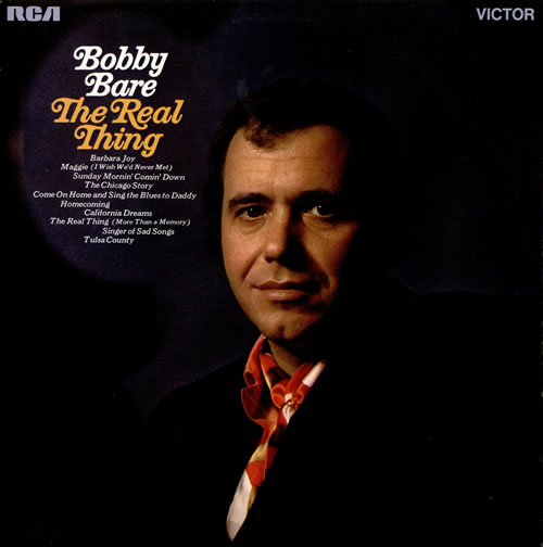 Bobby Bare The Real Thing UK vinyl LP album (LP record) (461169)