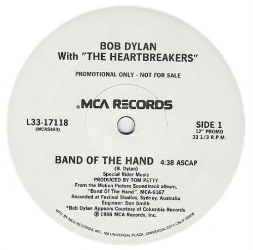 Bob Dylan Band Of The Hand US Promo 12" vinyl single (12 inch record ...