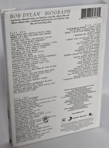 Bob Dylan Biograph UK 3-CD album set (Triple CD) (785629)