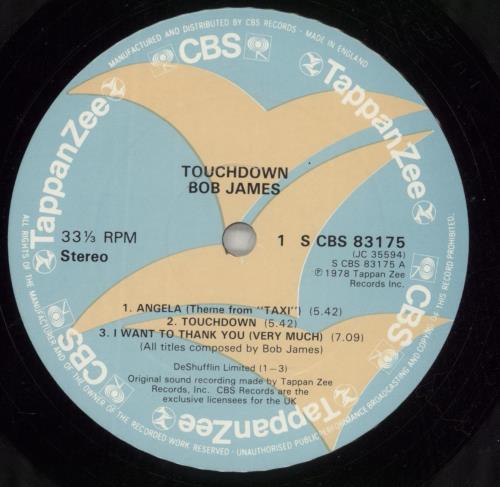 Bob James Touchdown UK vinyl LP album (LP record) (478085)
