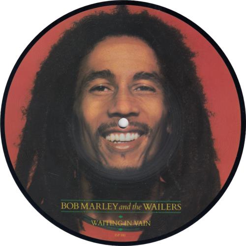 Bob Marley & The Wailers Waiting In Vain UK 7" vinyl picture disc (7 inch picture disc single ...