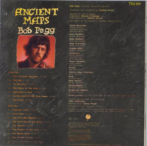 Bob Pegg Ancient Maps UK vinyl LP album (LP record) (797464)
