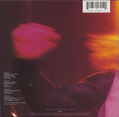 Bob Seger Live Bullet US CD album (CDLP) (783221)