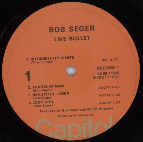 Bob Seger Live Bullet US vinyl LP album (LP record) (800095)