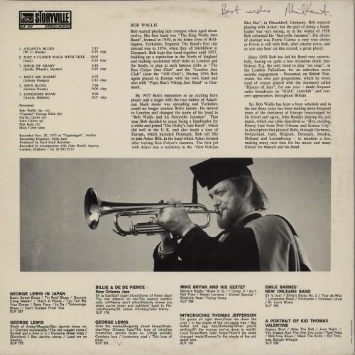 Bob Wallis Live UK vinyl LP album (LP record) (760420)