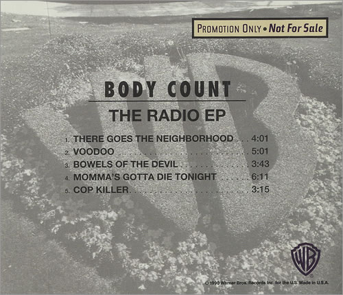 Body Count The Radio EP US Promo CD single (CD5 / 5") (453606)