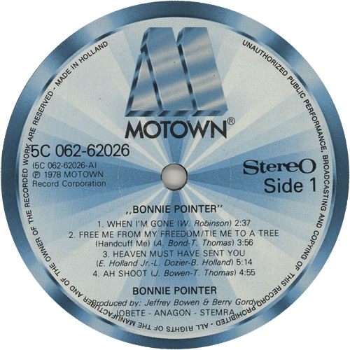 Bonnie Pointer Bonnie Pointer - Red Album Dutch vinyl LP album (LP record) (627550)