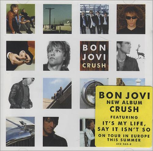 Bon Jovi Crush UK CD album (CDLP) (159423)