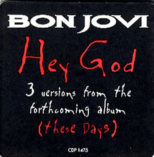 Bon Jovi Hey God US Promo CD single (CD5 / 5") (52004)