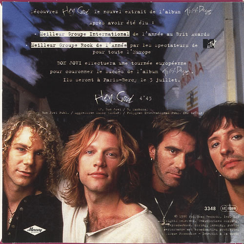 Bon Jovi Hey God French Promo CD single (CD5 / 5") (66461)
